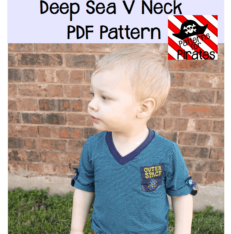 Deep Sea V-Neck - Patterns for Pirates