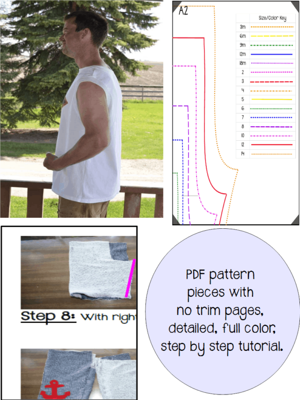 Men's Muscle Tank - Patterns for Pirates