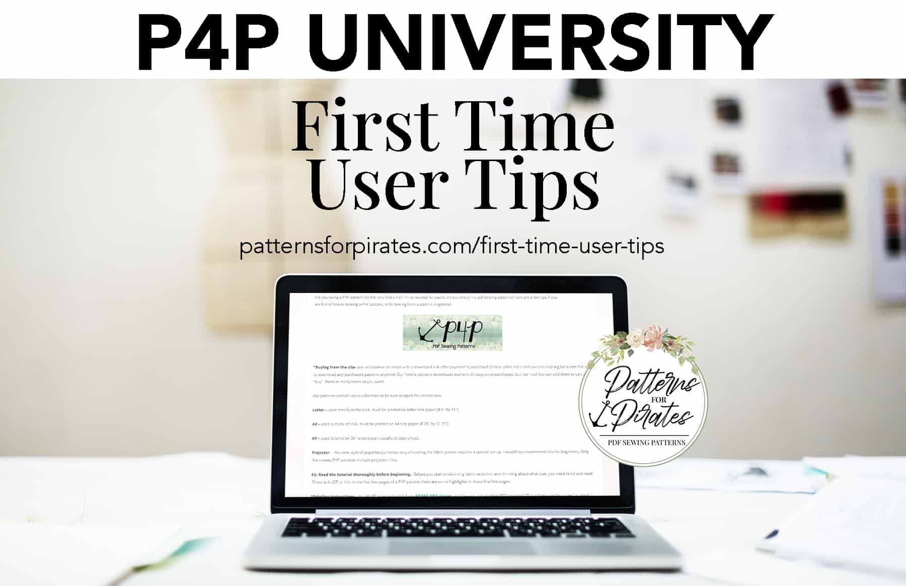 First Time User Tips - Patterns for Pirates
