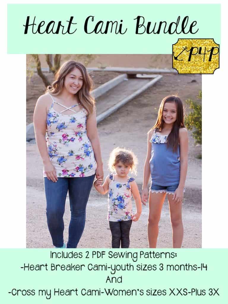 Heart Cami Bundle - Patterns for Pirates