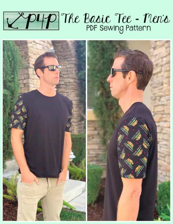 The Basic Tee- Men's - Patterns for Pirates