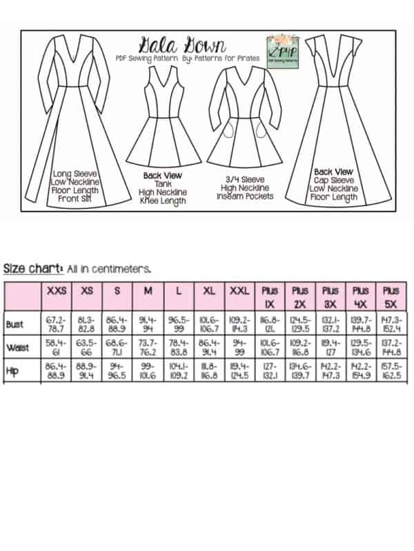 Gala Gown - Patterns for Pirates