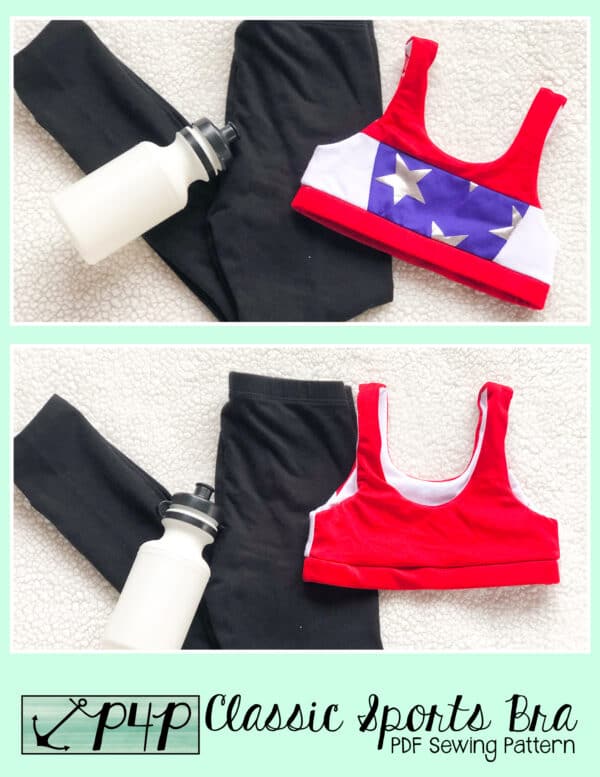 Classic Sports Bra- Youth - Patterns for Pirates