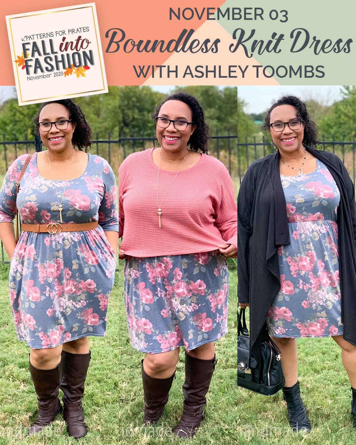 Fall Into Fashion - November 3 :: Boundless Knit Dress - Patterns for ...