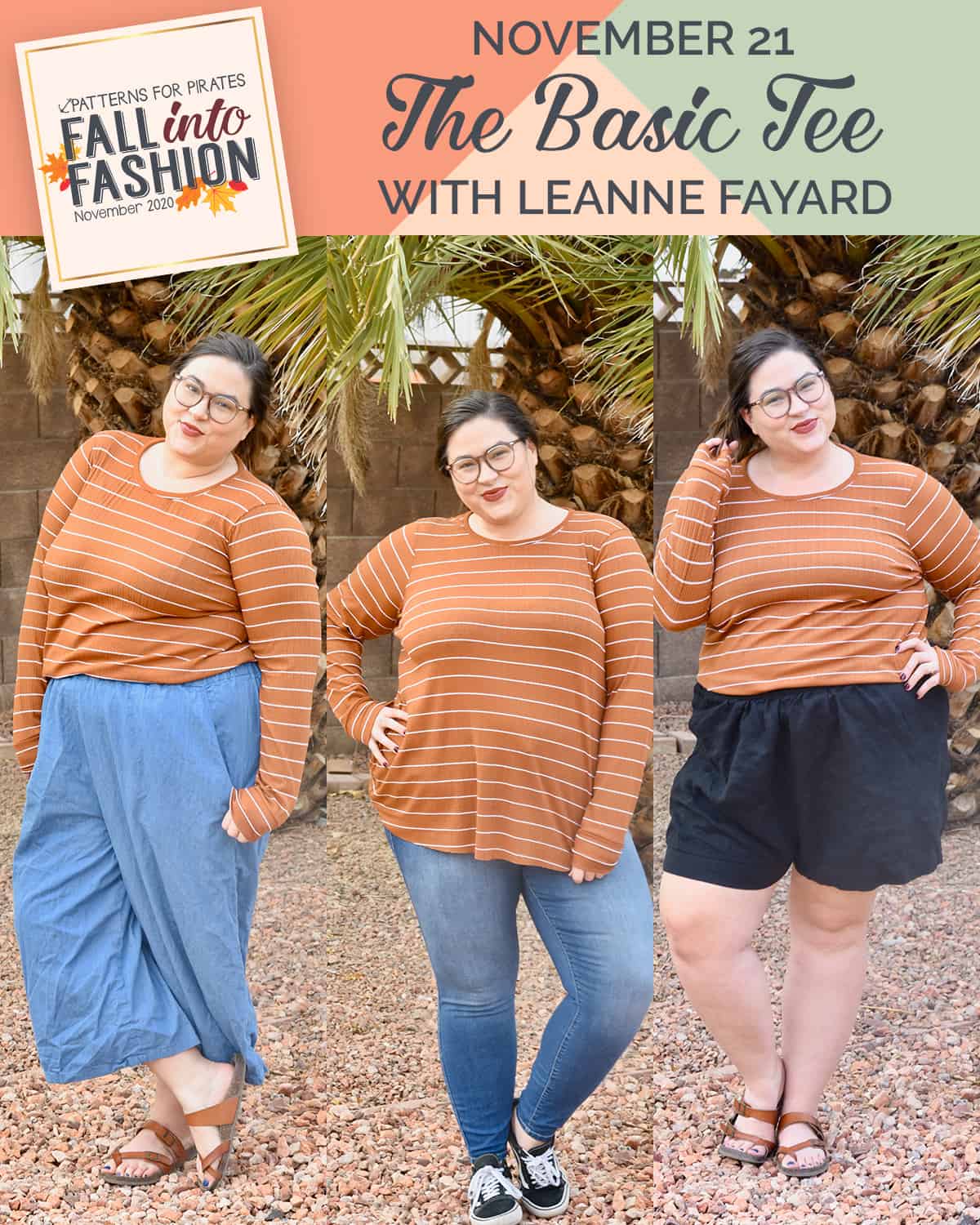 Fall Into Fashion - November 21 :: The Basic Tee - Women's - Patterns ...