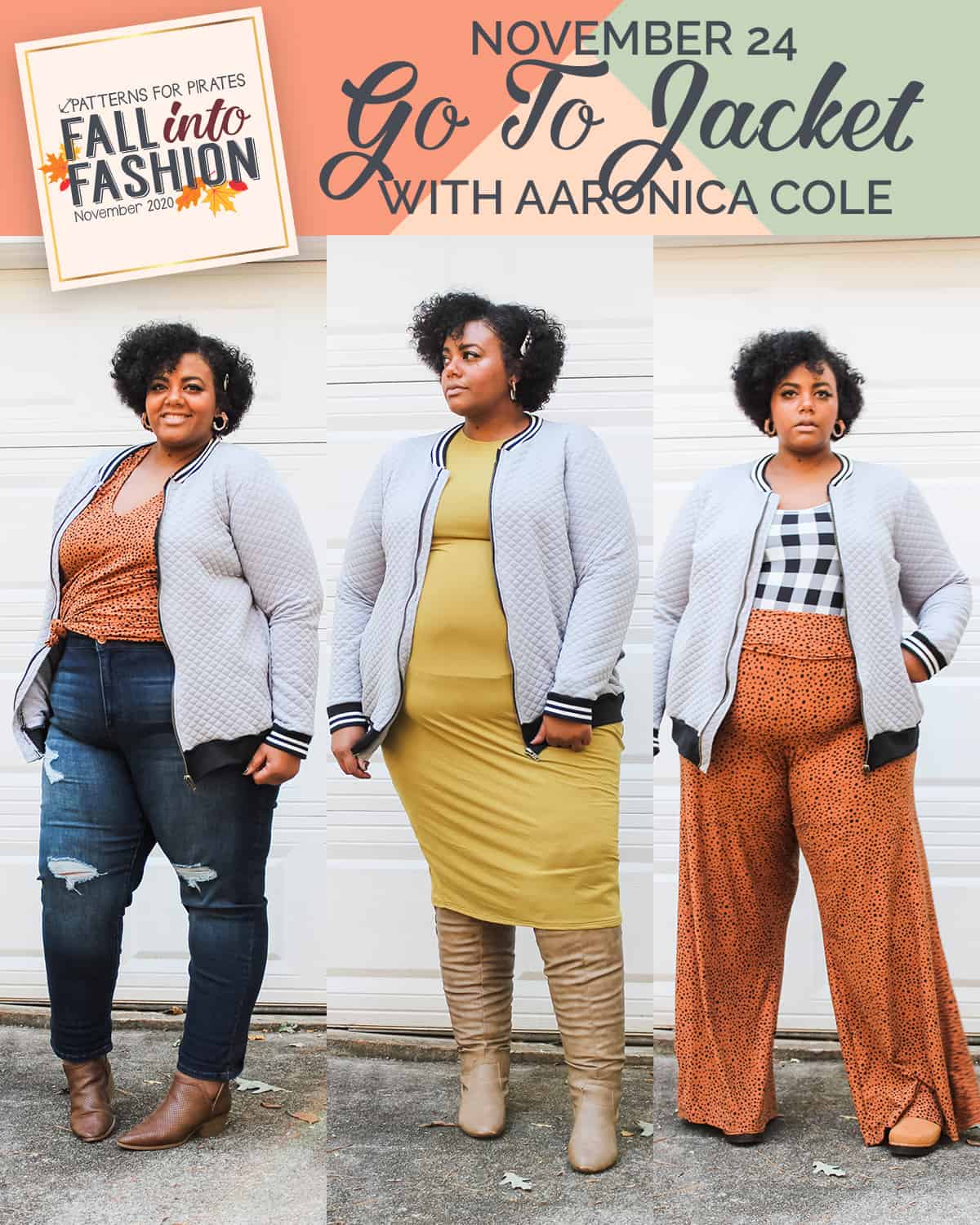 Fall Into Fashion - November 24 :: Go To Jacket - Patterns for Pirates