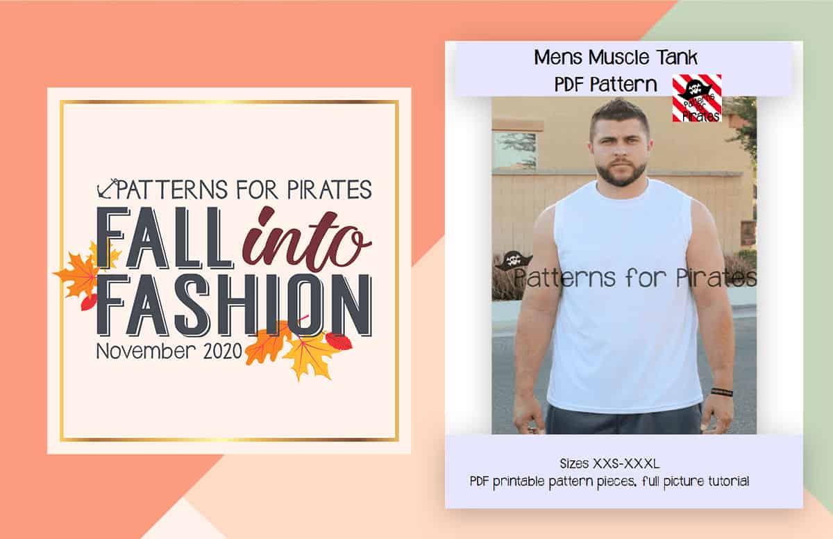 Fall Into Fashion - November 26 :: Men's Muscle Tank - Patterns for Pirates