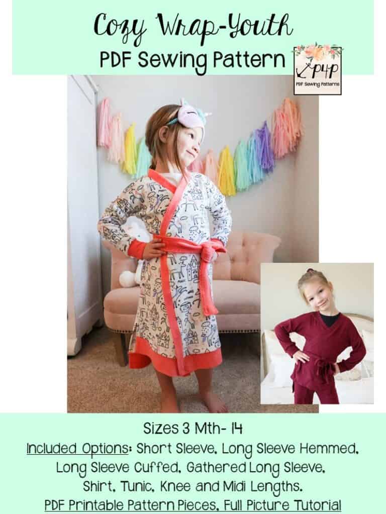 Cozy Wrap- Youth - Patterns for Pirates