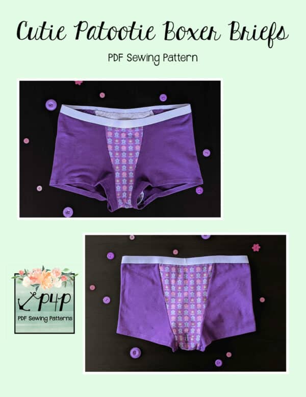 Cutie Patootie Boxer Briefs - Patterns for Pirates