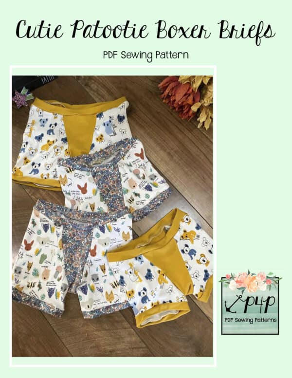 Cutie Patootie Boxer Briefs - Patterns for Pirates