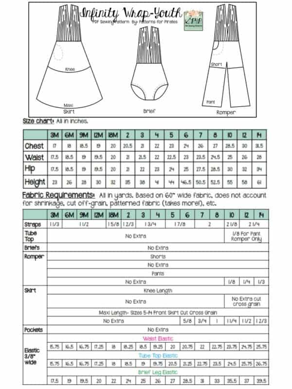 Infinity- Bundle - Patterns for Pirates