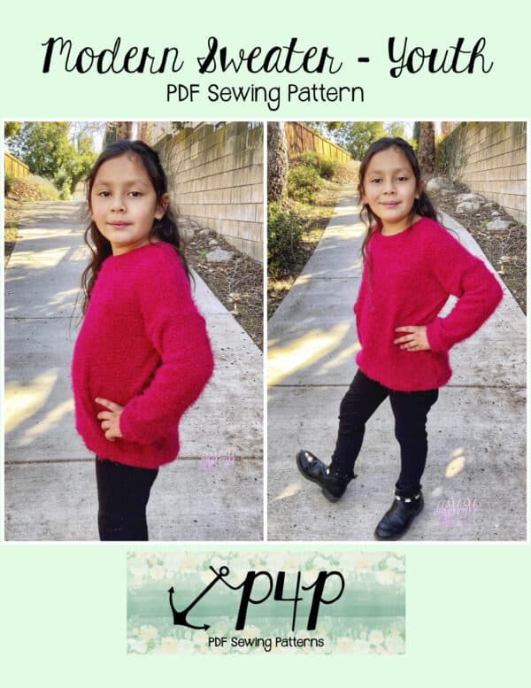 Modern Sweater- Youth - Patterns for Pirates