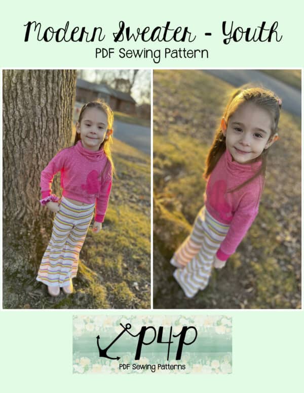 Modern Sweater- Youth - Patterns for Pirates