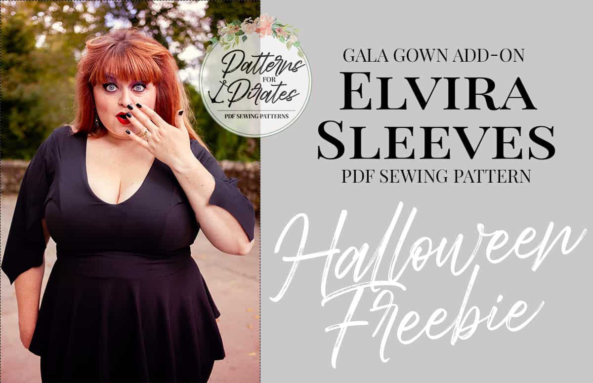 Elvira Sleeve :: A Halloween Freebie (Gala Gown Add-on)!! - Patterns ...