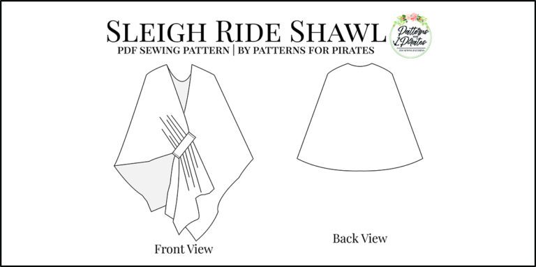 2022 Holiday Freebies :: Sleigh Ride Shawl - Patterns for Pirates