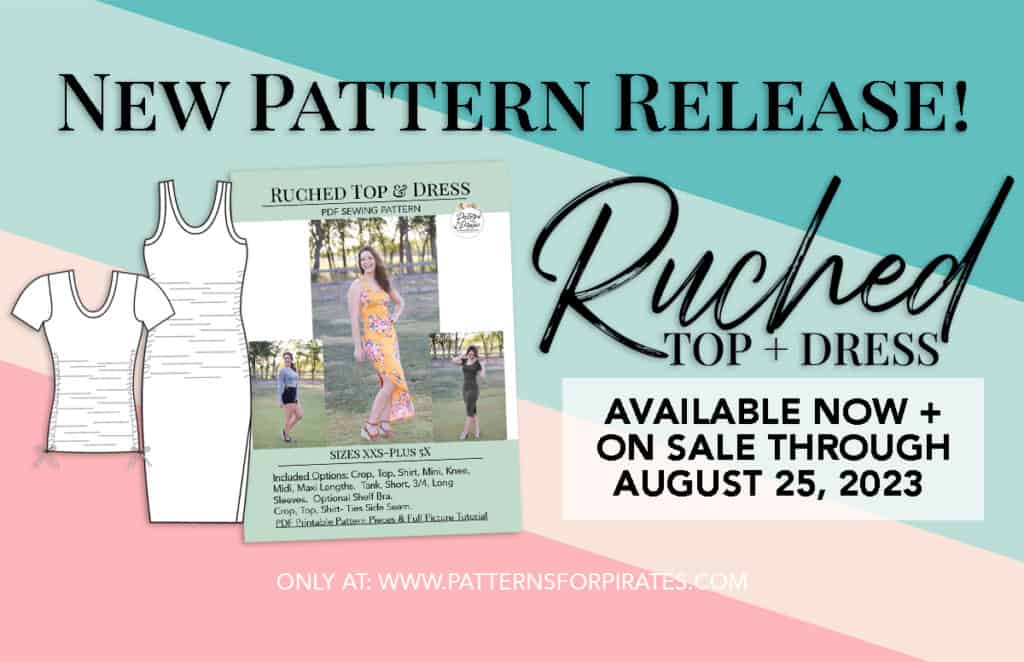 New Pattern Release :: Ruched Top & Dress - Patterns for Pirates