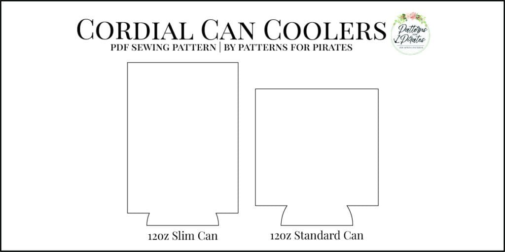 2023 Holiday Freebies :: Cordial Can Coolers - Patterns for Pirates