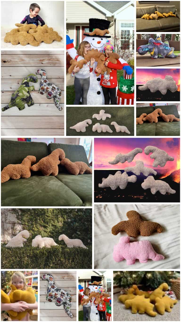 2023 Holiday Freebies :: Dino Nugget Plushies - Patterns for Pirates