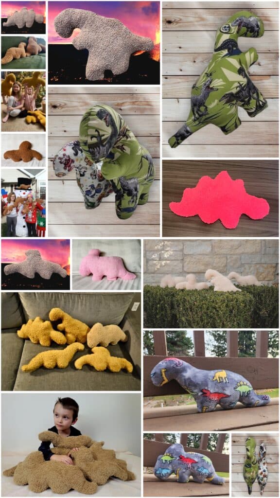 2023 Holiday Freebies :: Dino Nugget Plushies - Patterns for Pirates