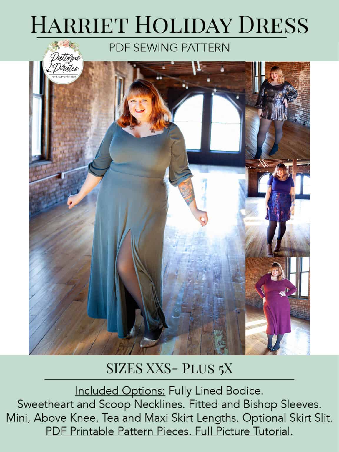 Harriet Holiday Dress - Patterns for Pirates
