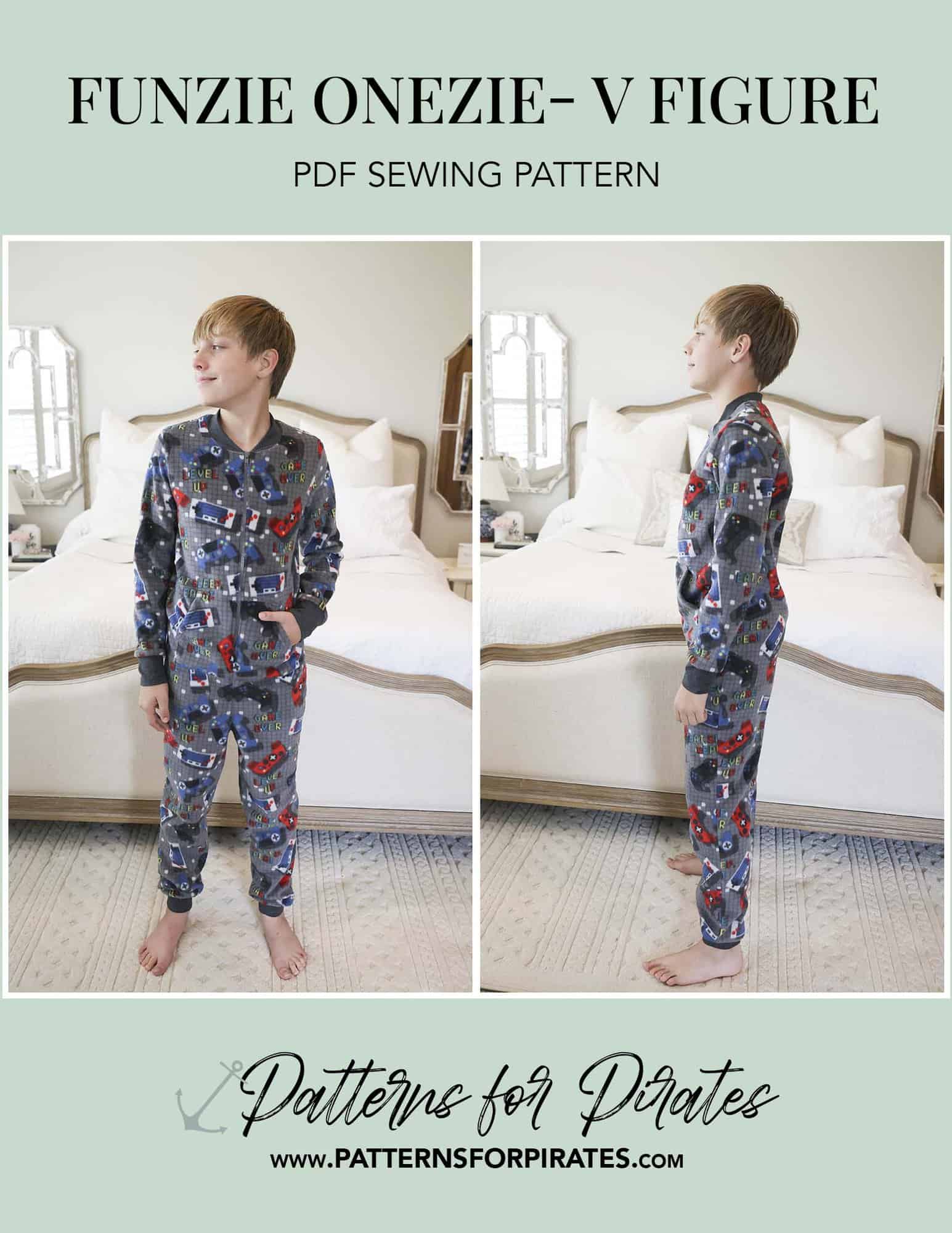 Funzie Onezie - V Figure - Patterns for Pirates